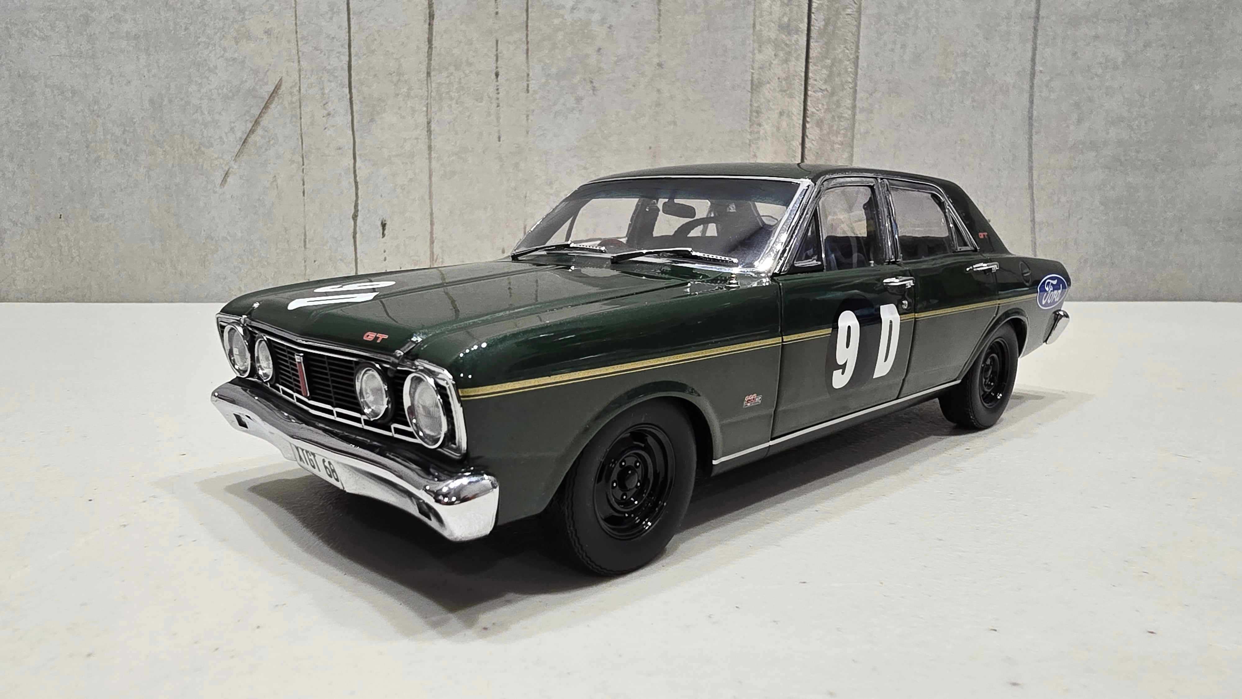 FRED GIBSON - BARRY SETON - 1968 BATHURST XT GT FORD FALCON #9D - 1:18 ...