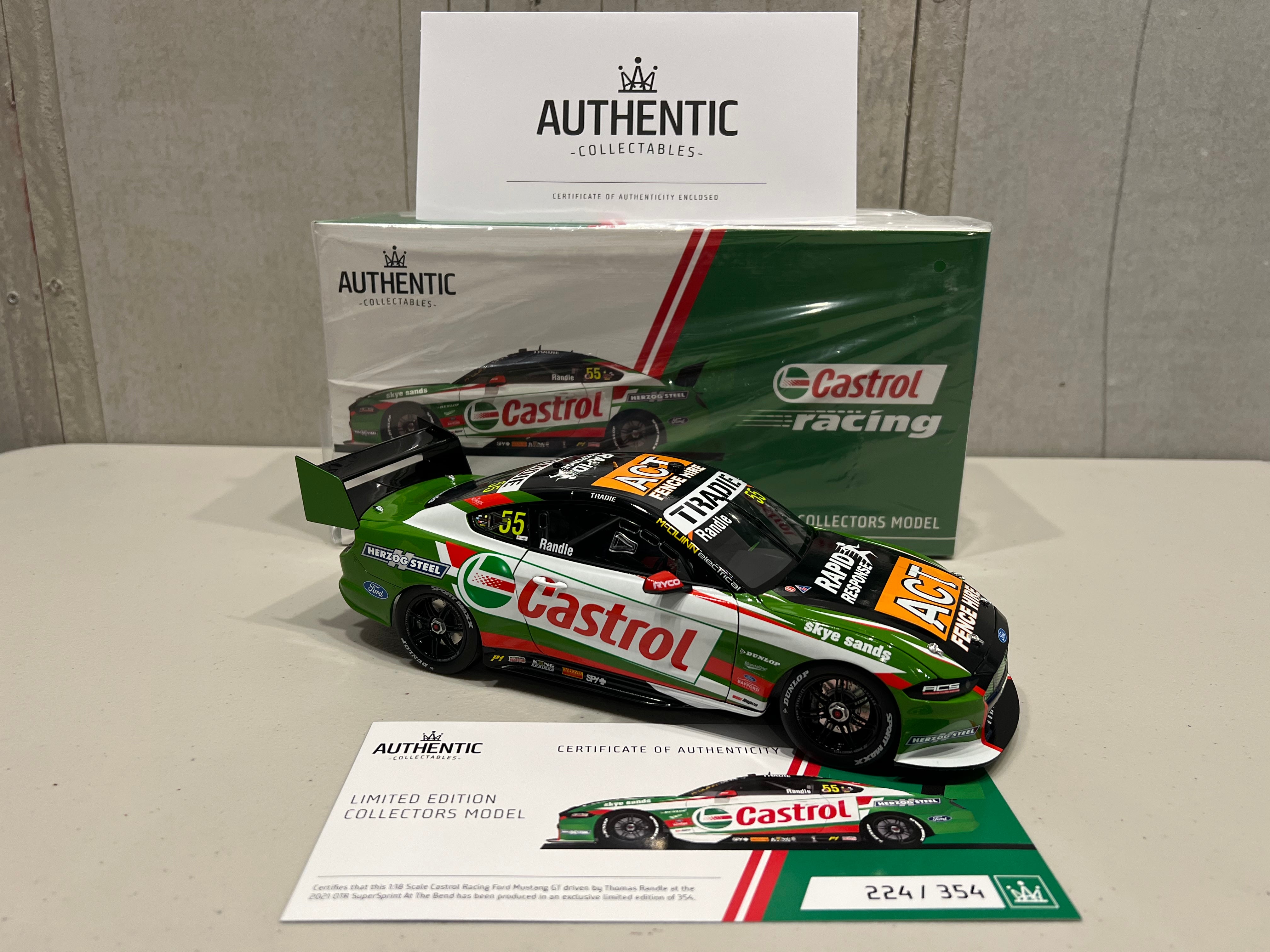 Thomas Randle 1:18 Castrol Racing #55 Ford Mustang GT - 2021 OTR Super