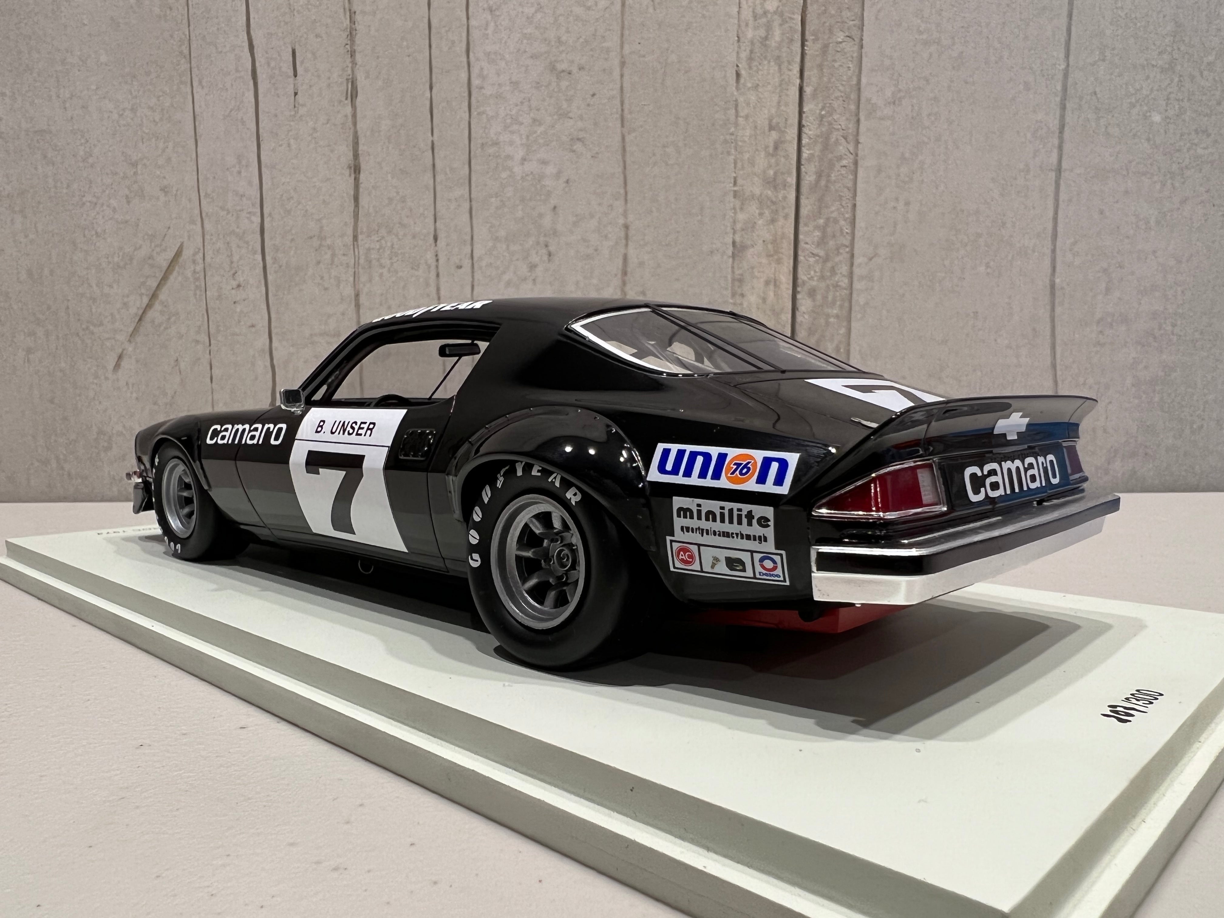 Chevrolet Camaro No.7 Winner Michigan IROC 1974 - Bobby Unser - Limite ...
