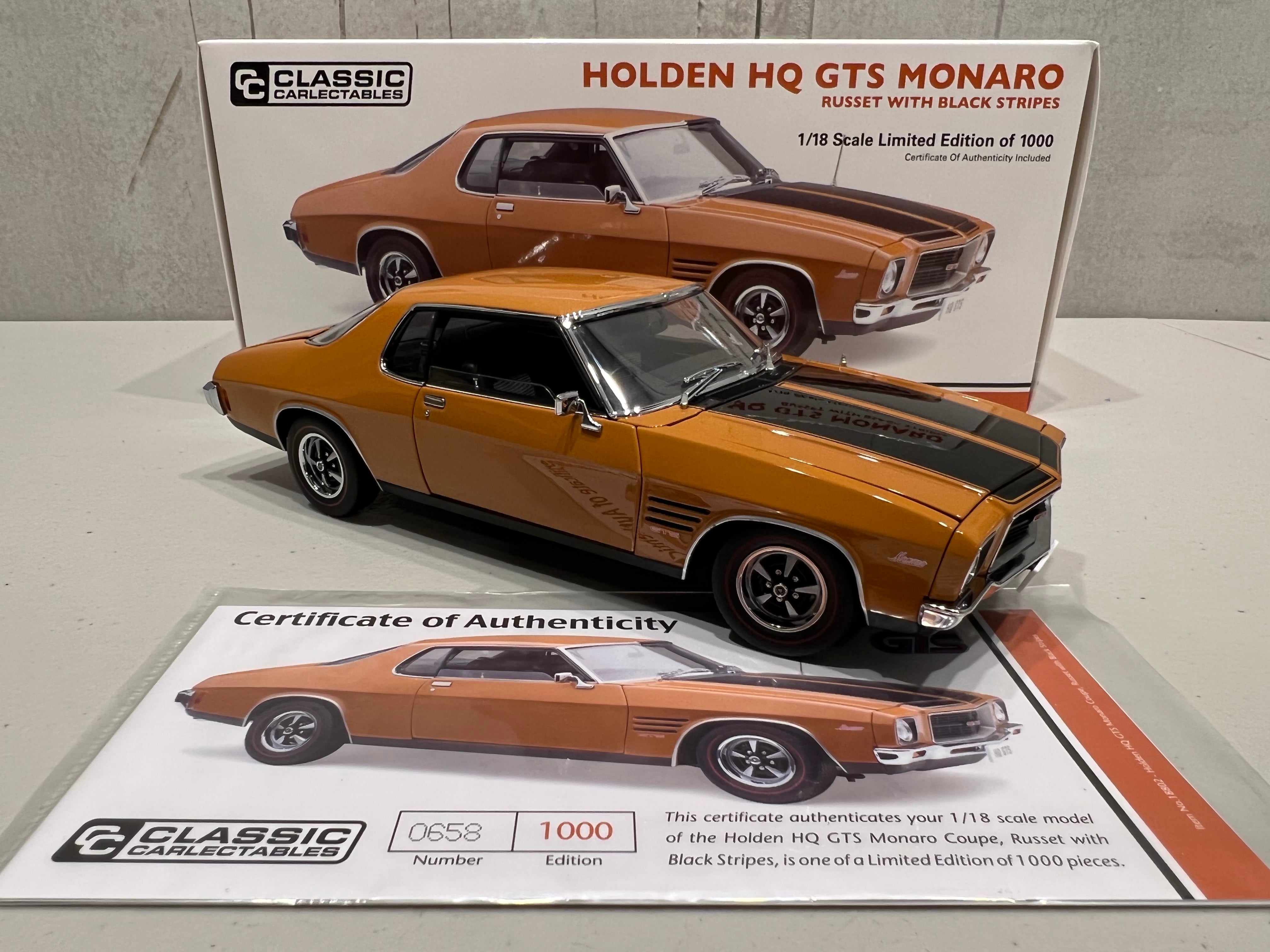 HOLDEN HQ GTS MONARO RUSSET - 1:18 DIECAST MODEL – Elite Diecast Sales ...