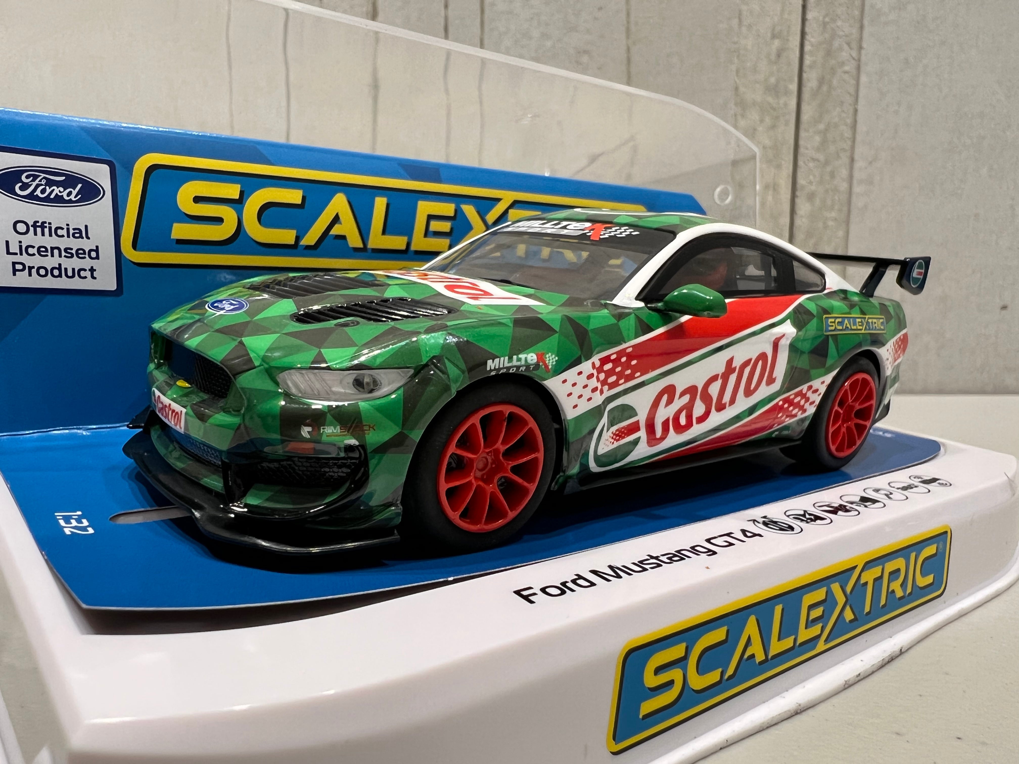 Scalextric C4327 Ford Mustang GT4 Castrol Drift Car