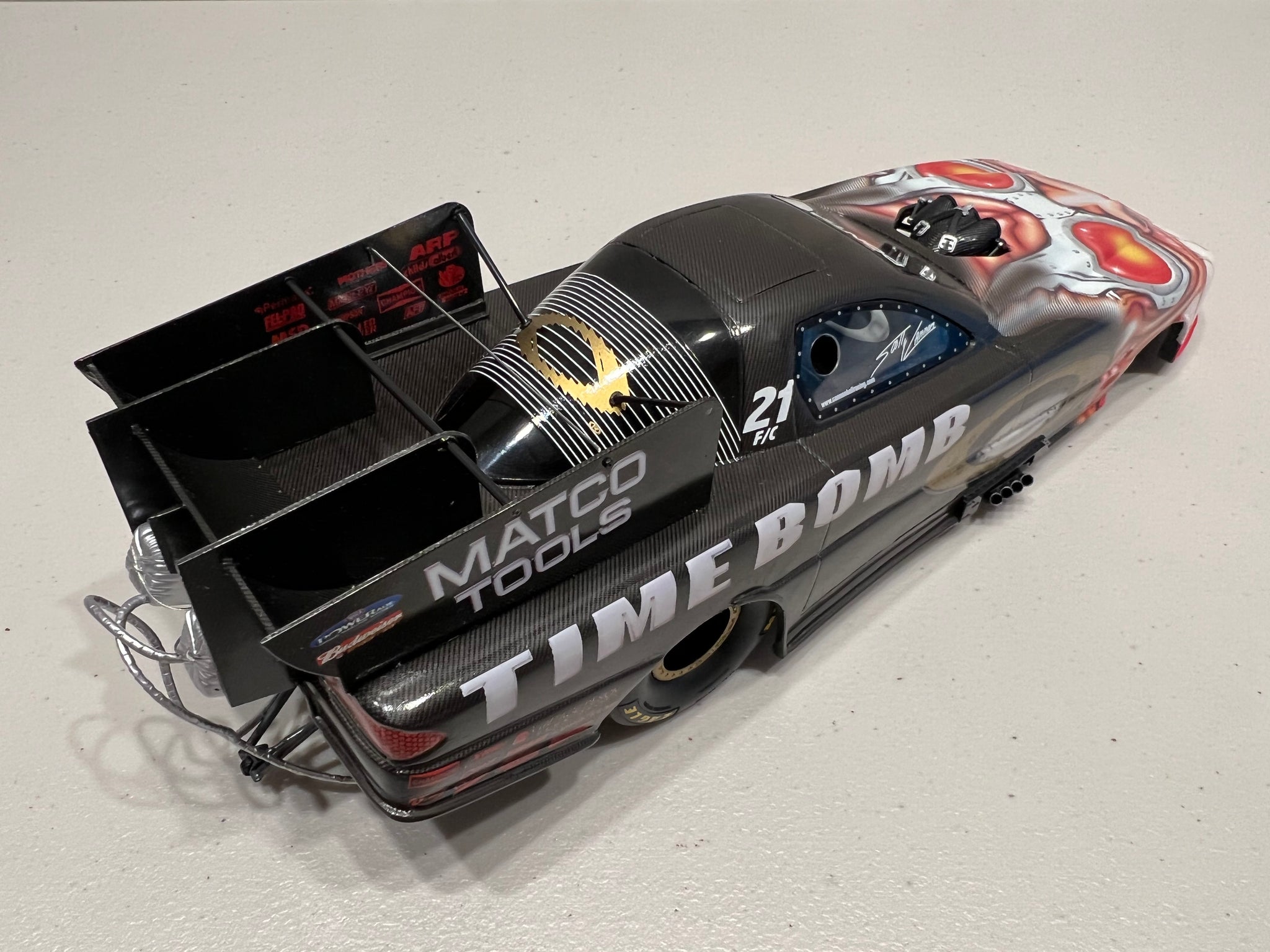 2002 SCOTTY CANNON OAKLEY TIME BOMB NHRA FUNNY CAR - 1:16 SCALE MODEL
