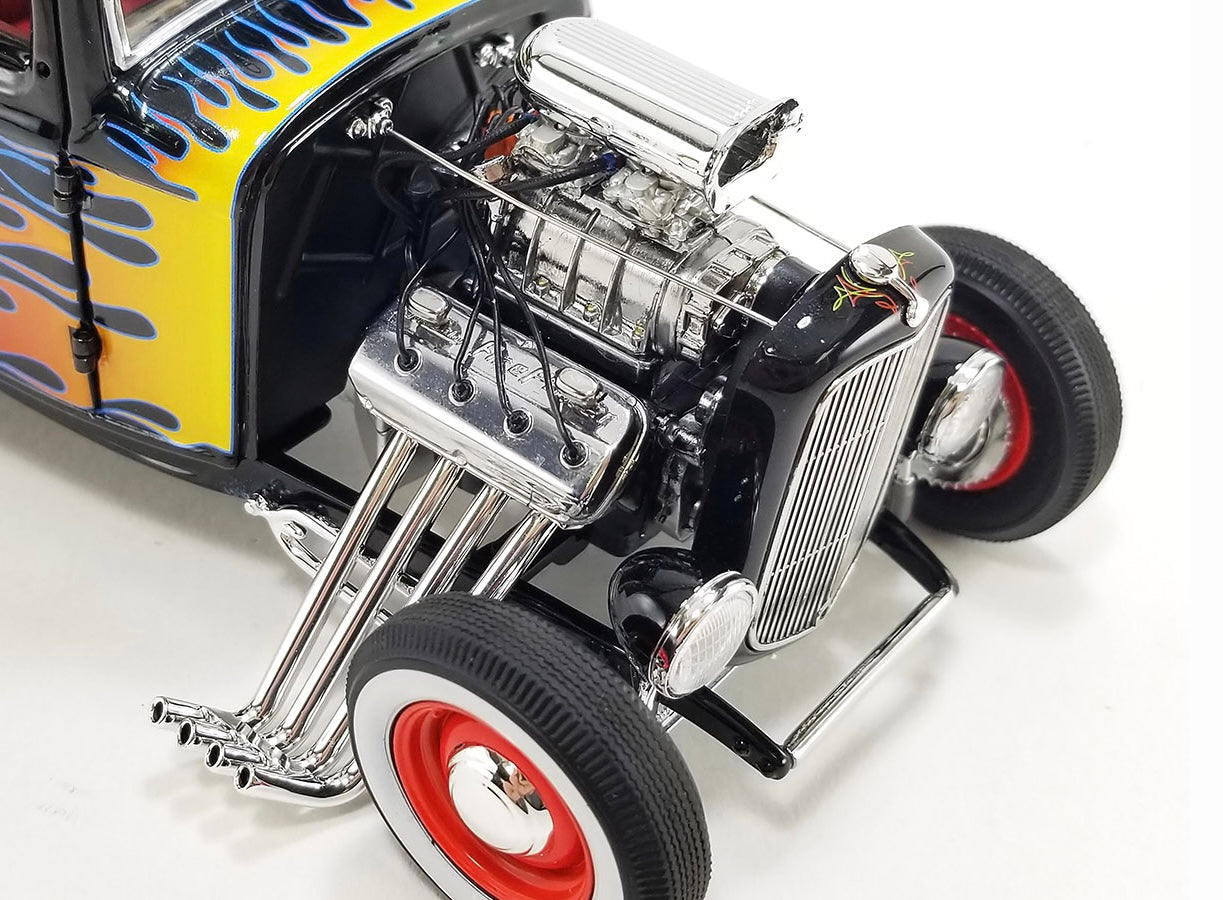 1932 FORD BLOWN 5 WINDOW W/ RAT FINK FIGURE - 1:18 SCALE DIECAST MODEL ...