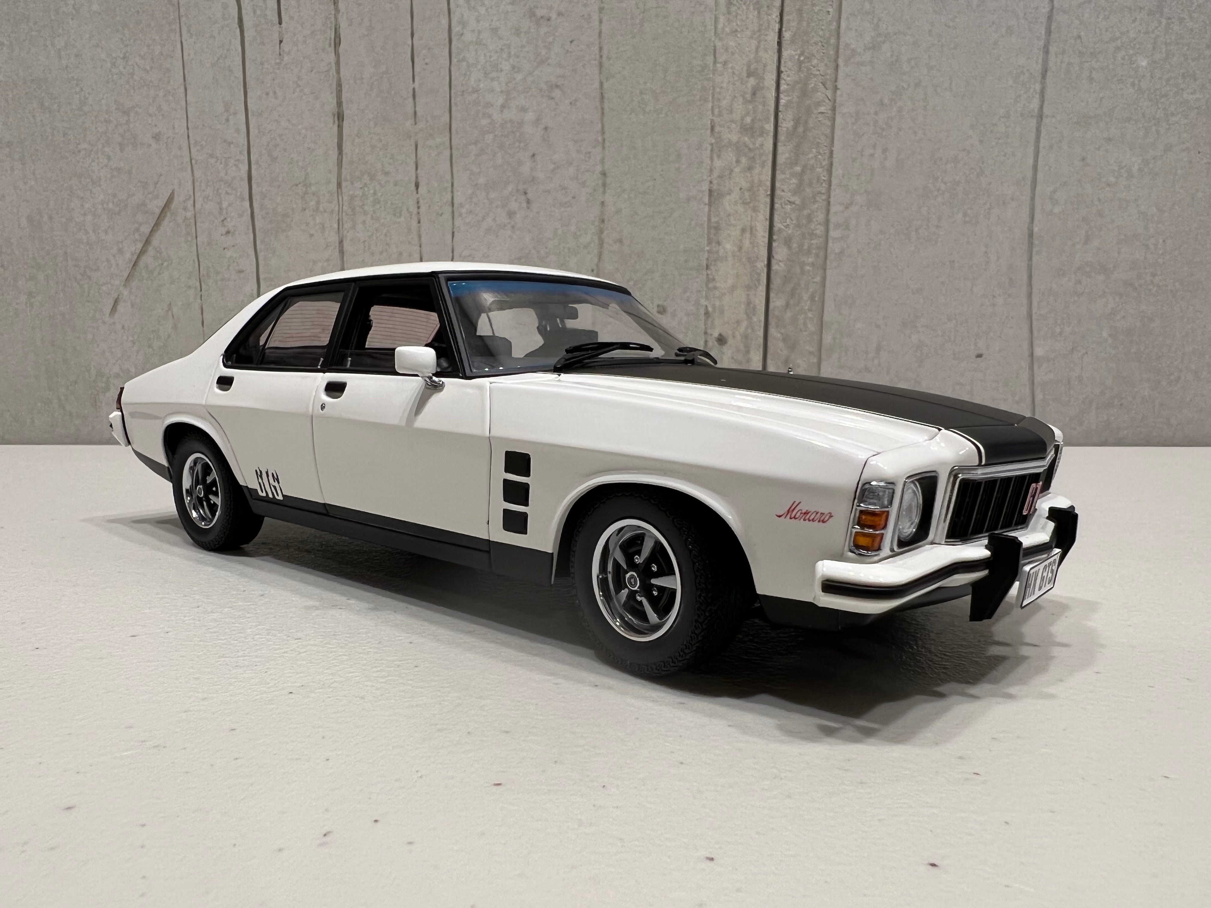 HOLDEN HX MONARO GTS SEDAN – COTILLION WHITE - 1:18 DIECAST MODEL ...