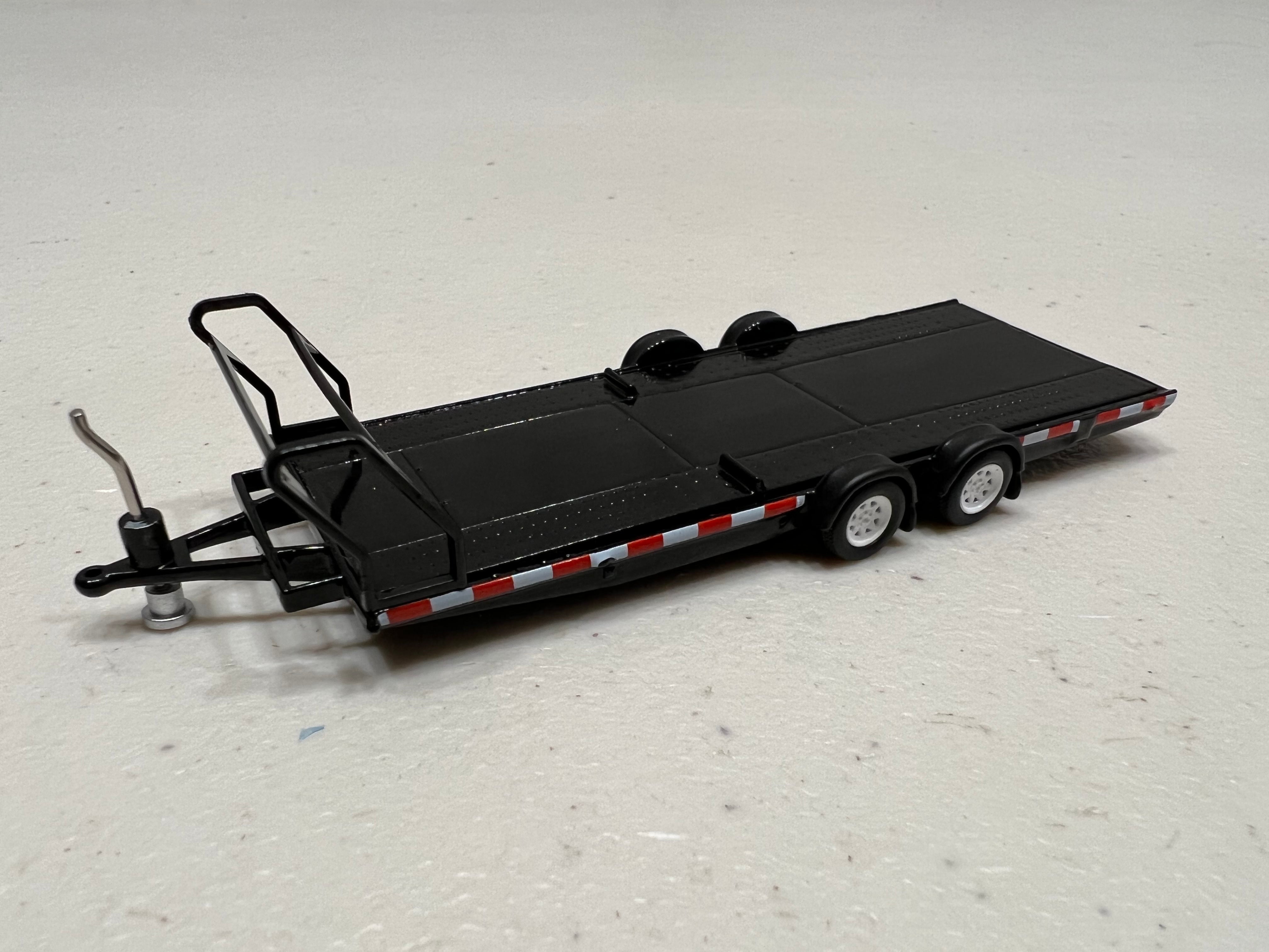 Car Hauler Trailer Type B Black - 1:64 Scale Diecast Model - Mini GT ...