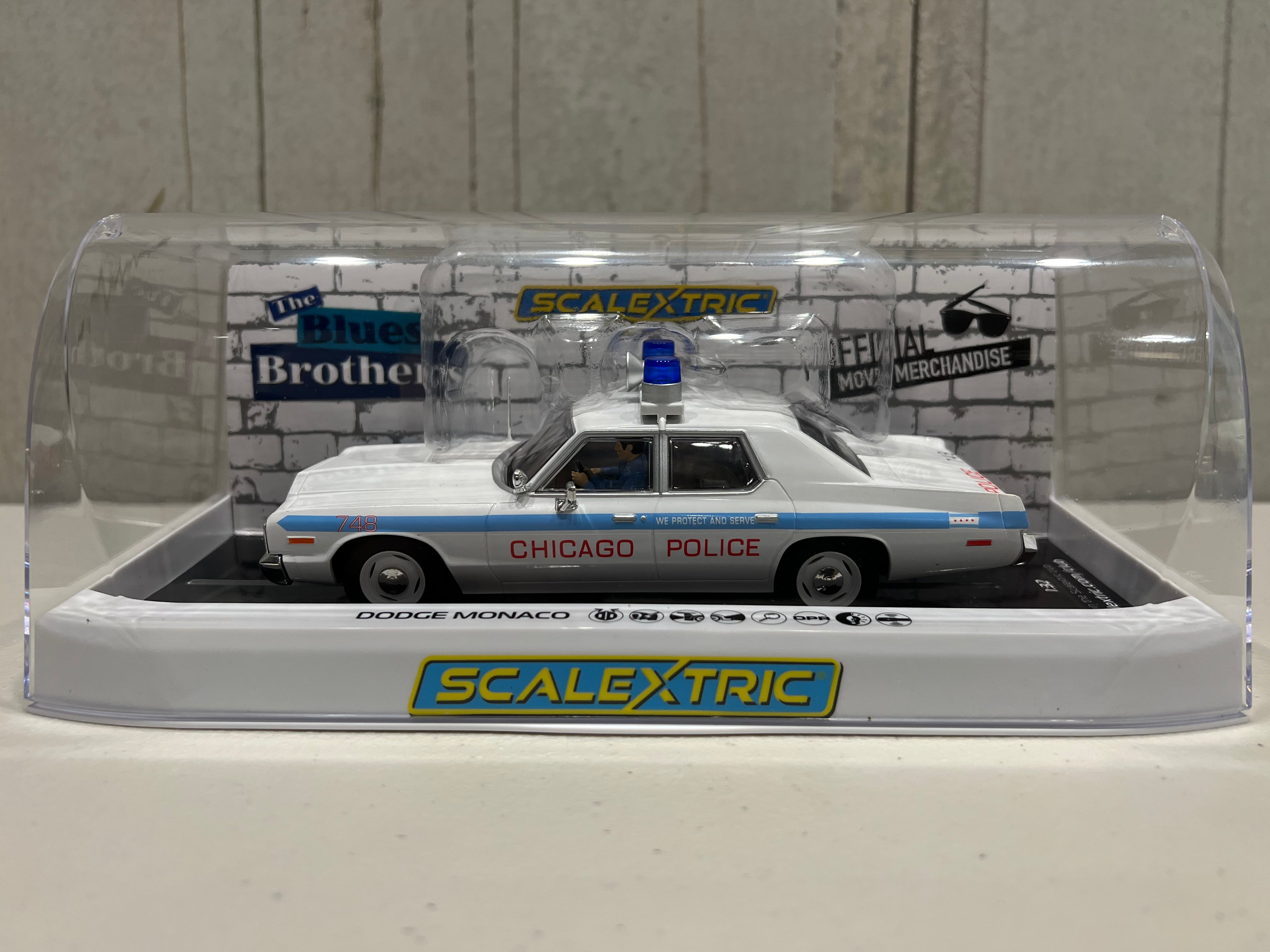 Scalextric Dodge Monaco Blues Brothers Chicago Police – Elite Diecast ...