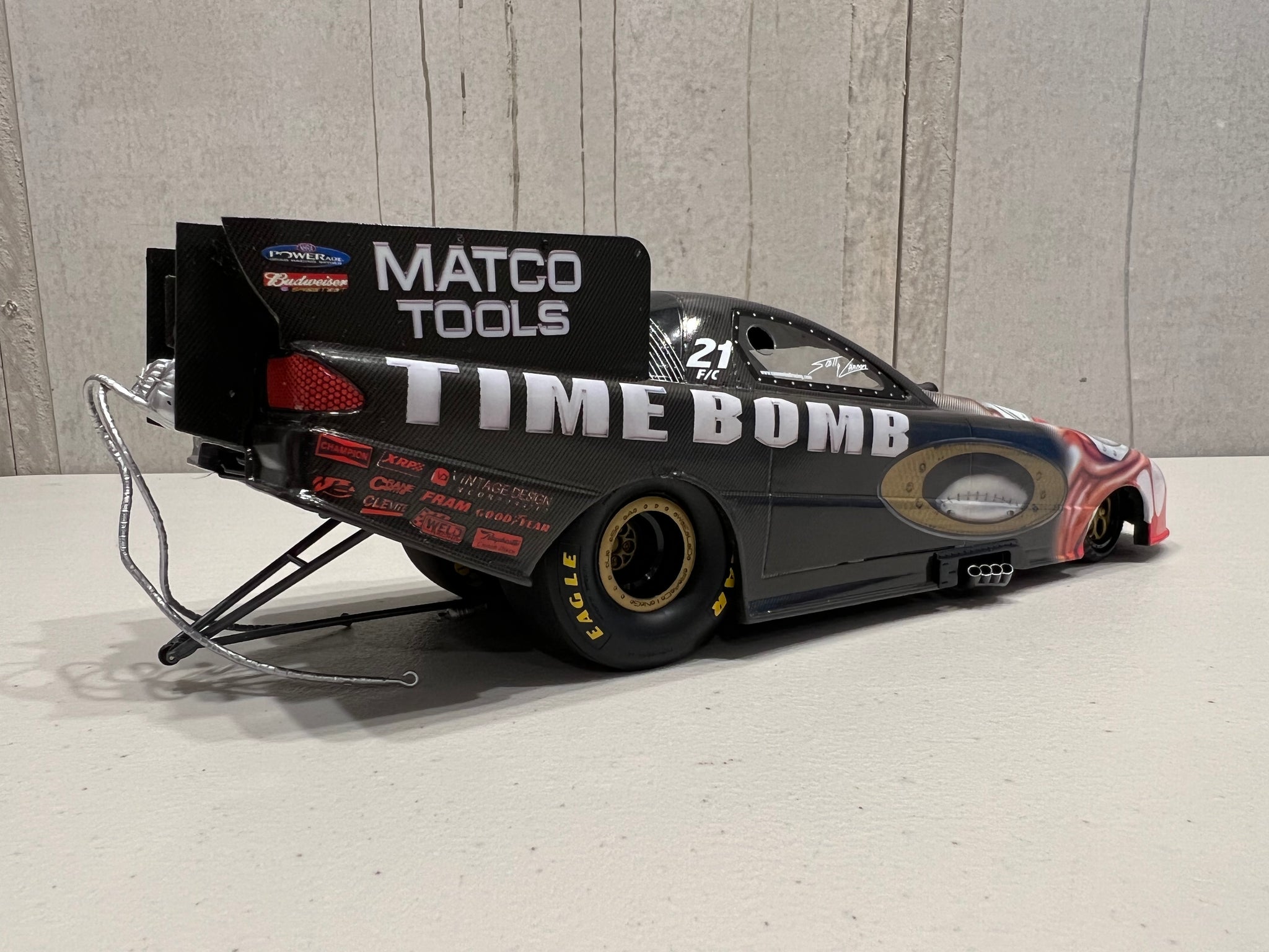 2002 SCOTTY CANNON OAKLEY TIME BOMB NHRA FUNNY CAR - 1:16 SCALE MODEL ...