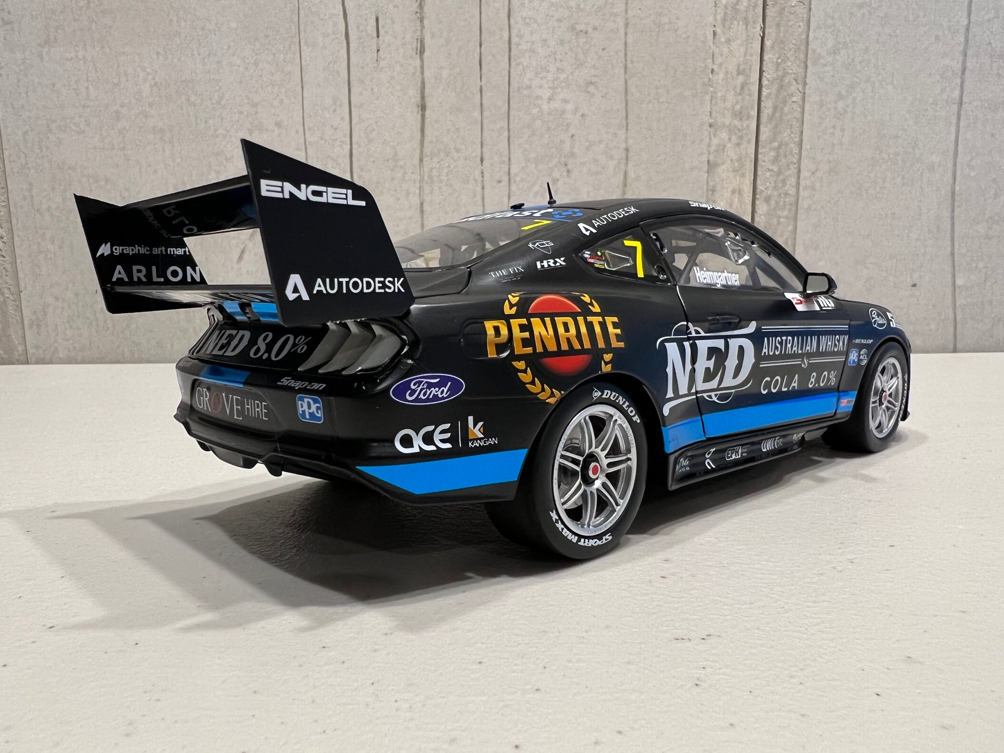 FORD GT MUSTANG V8 SUPERCAR NED RACING - ANDRE HEIMGARTNER #7 - NTI To ...