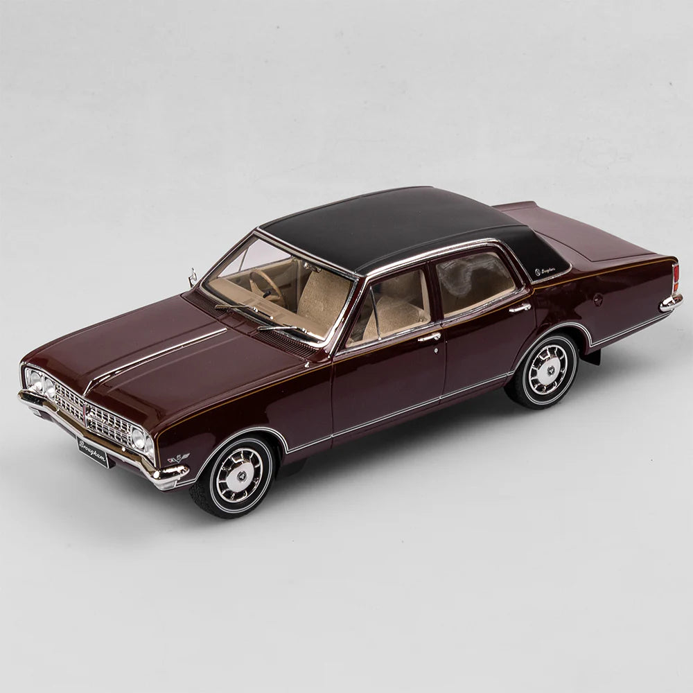 Holden HK Brougham - Burgundy Maroon - 1:18 Scale Model - Authentic Co