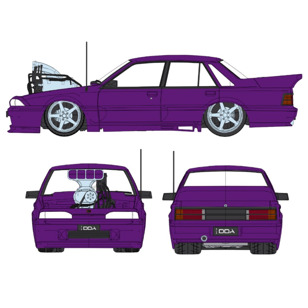 *PRE-ORDER* BLOWN VL WALKINSHAW - PURPLE - 1:24 SCALE DIECAST MODEL ...