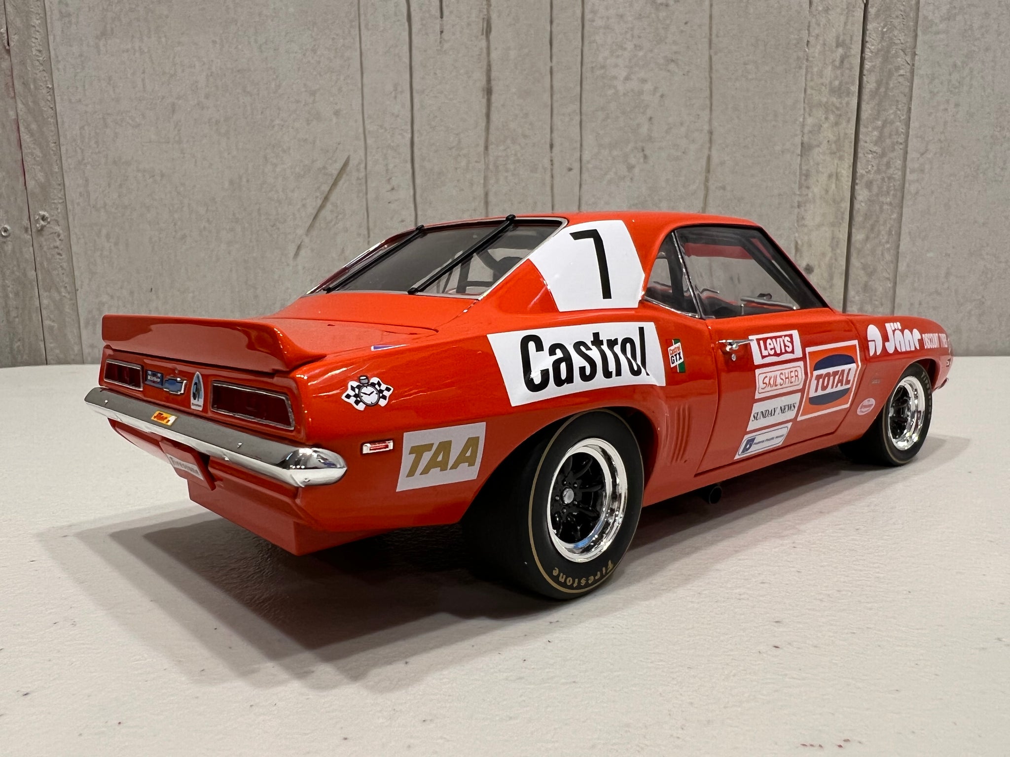 Chevrolet Camaro 1972 ATCC Round 1 Symmons Plains 2nd Place Car 1:18 D