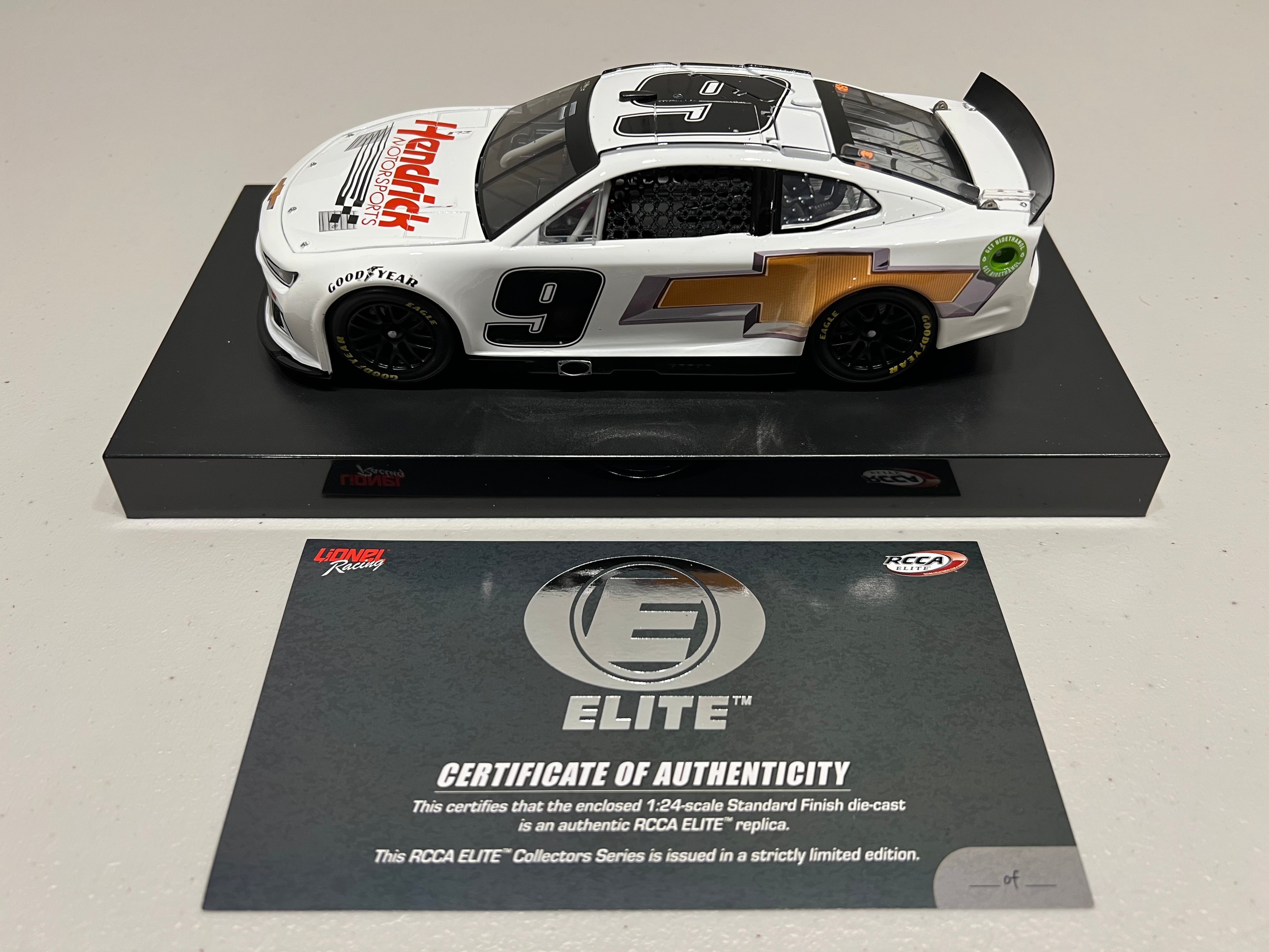 Hendrick Motorsports 2022 #9 Test Car 1:24 Elite Nascar Diecast – Elite ...