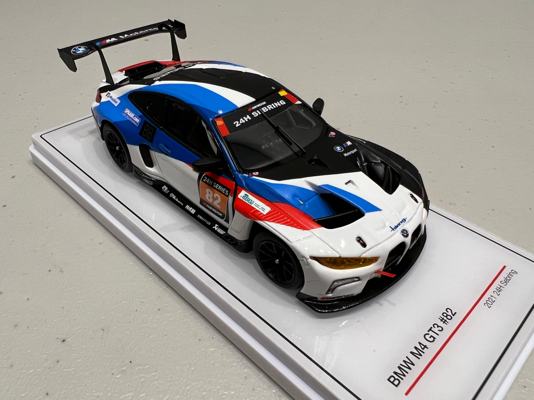 BMW M4 GT3 #82 2021 24H Sebring - 1:43 Scale Diecast Model Car – Elite ...
