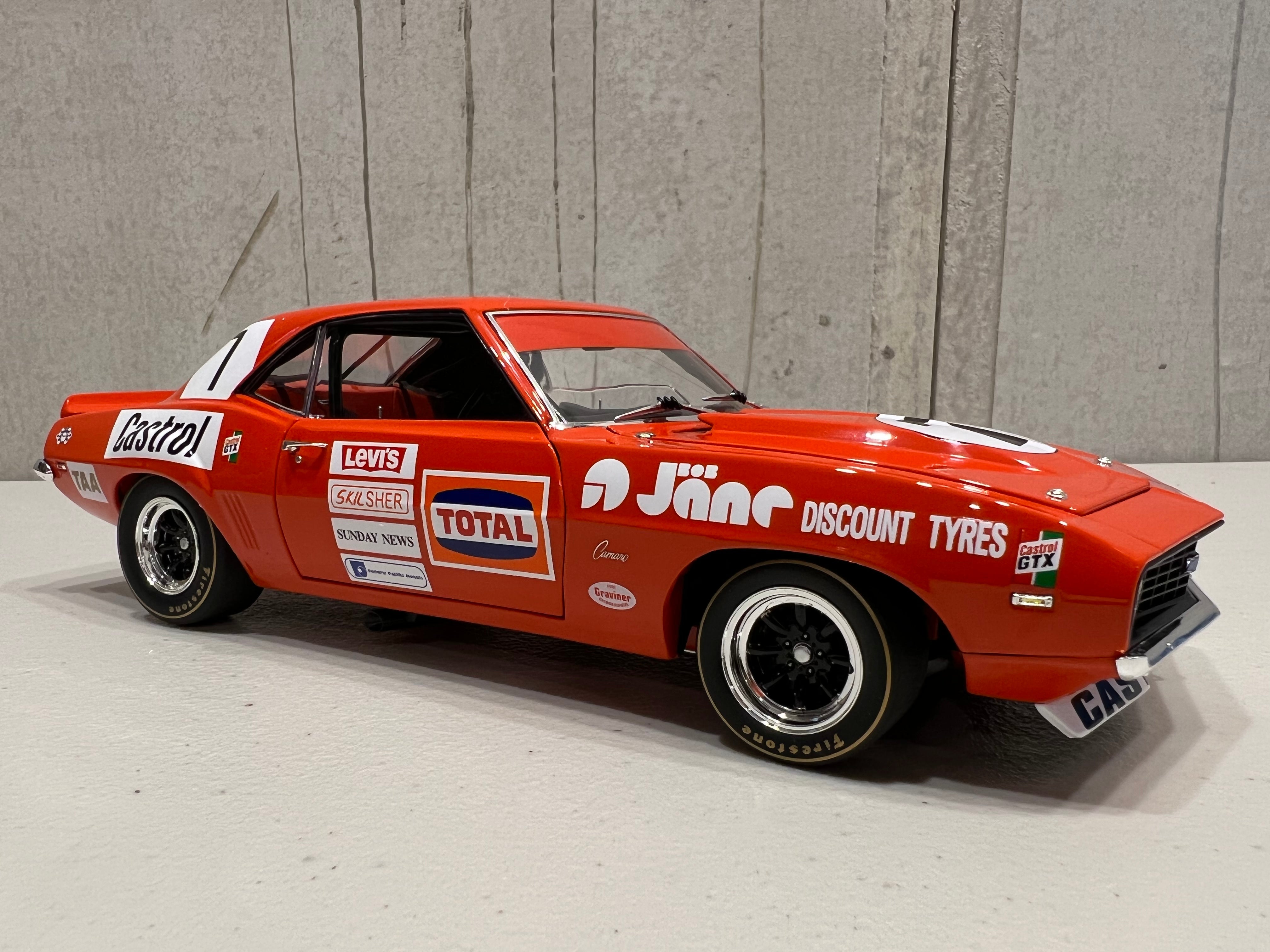 Chevrolet Camaro 1972 ATCC Round 1 Symmons Plains 2nd Place Car 1:18 D