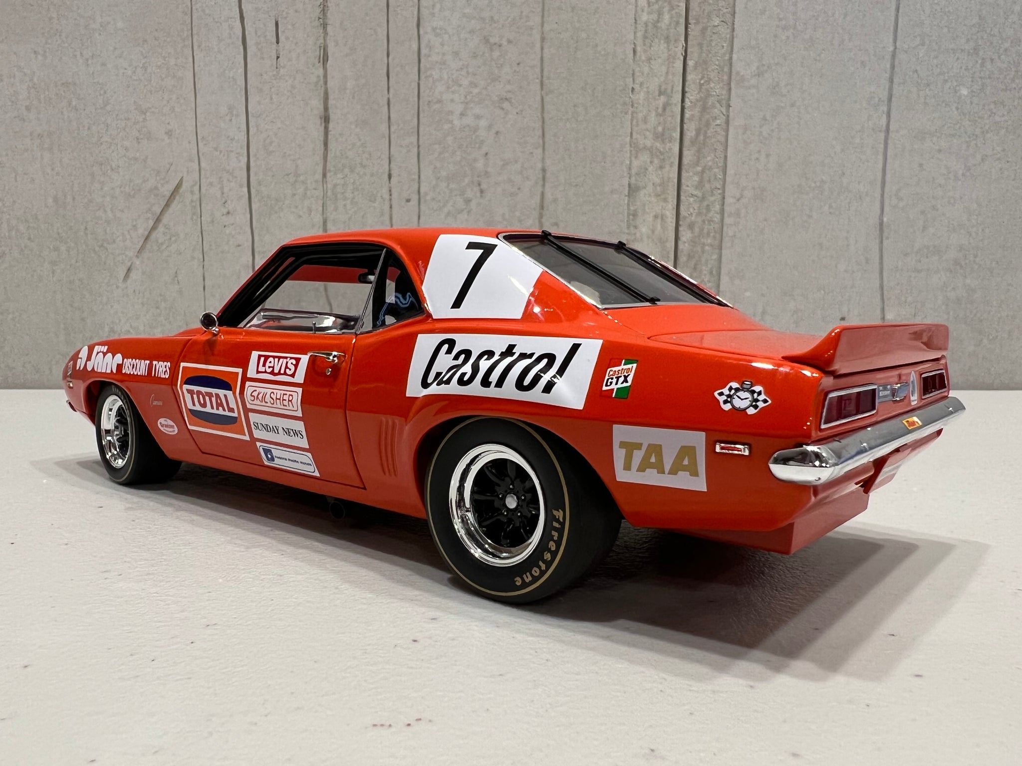 Chevrolet Camaro 1972 ATCC Round 1 Symmons Plains 2nd Place Car 1:18 D