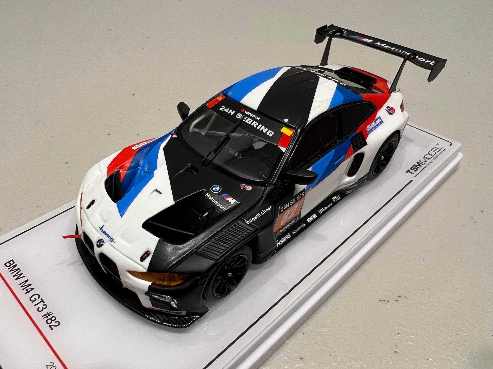 BMW M4 GT3 #82 2021 24H Sebring - 1:43 Scale Diecast Model Car – Elite ...